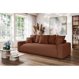 Home Affaire Big-Sofa &raquo;LAKESIDE klein 3-Sitzer Schlafsofa mit Bettkasten, Breite 238 cm&laquo; Liegefl&auml;che 149x195 cm, hoher Sitzkomfort, Ma&szlig;e B/T/H: 238/98