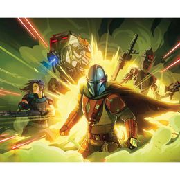 Komar Bild &raquo;Mandalorian Fireteam&laquo; Disney Star Wars 1 Stk. tlg. Wandbild zur Dekoration im Kinderzimmer - ohne Rahmen bunt Holz, Papier
