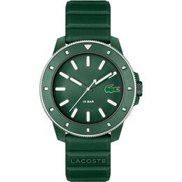 Lacoste Herren Quarzuhr &raquo;Lacoste.12.12 SCUBA&laquo; Armbanduhr, Herrenuhr, Silikonarmband, analog gr&uuml;n