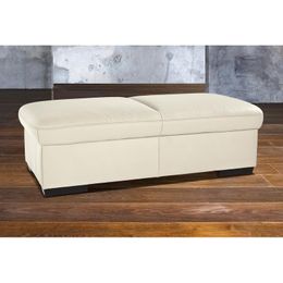 exxpo - sofa fashion Hocker &raquo;Salerno Bankhocker, bequem und komfortabel&laquo; beige Hybrid Lederfaserstoff (Grundgewebe 41% Lederfaser, 39% Polyester, 20% 