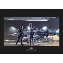 Komar Bild &raquo;Star Wars Classic RMQ Yavin Y-Wing&laquo; Star Wars 1 Stk. tlg. Wandbild zur Dekoration im Kinderzimmer - ohne Rahmen bunt Holz, Papier