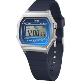 Ice Watch Ice-Watch Damen ice-watch Chronograph &raquo;ICE digit retro sunset - Small&laquo; Quarzuhr, Armbanduhr, Damenuhr, digital, Silikonarmband, Stoppfunktion blau