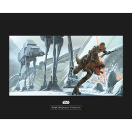 Komar Bild &raquo;Star Wars Classic RMQ Hoth Battle Ground&laquo; Star Wars 1 Stk. tlg. Wandbild zur Dekoration im Kinderzimmer - ohne Rahmen bunt Holz, Papier