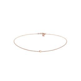 Elli Damen Collier &raquo;Choker Herz Liebe 925 Silber&laquo; rosa