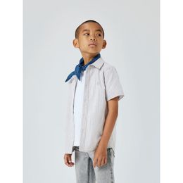 name it Kinder Kurzarmhemd &raquo;NKMNEWSA SS SHIRT NOOS&laquo; Baumwolle, normal geschnitten wei&szlig; 116, N-Gr