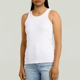 G-Star Raw G-Star Damen G-STAR Tanktop &raquo;Ribbed Tanktop&laquo; mit breiten Tr&auml;gern wei&szlig; XXL (44)