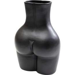 KARE Tischvase &raquo;Vase Donna&laquo; schwarz Dolomit, Keramik