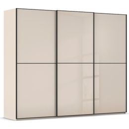 Rauch Schwebet&uuml;renschrank &raquo;Kleiderschrank Schrank Garderobe Schlafzimmerschrank SCALE-DUO&laquo; edle zweigeteilte T&uuml;ren Glas-Front mit 3 Zierleisten MADE 