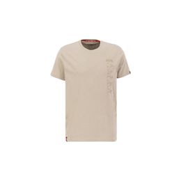 Alpha Industries Herren T-Shirt &raquo;Embroidery T-Shirt&laquo; beige XXL