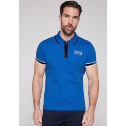 CAMP DAVID Herren CAMP DAVID Poloshirt mit kontrastreichen Details blau 3XL