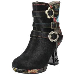 Laura Vita Damen Laura Vita High-Heel-Stiefelette &raquo;Laura Vita Stiefelette Leder/Textil&laquo; schwarz 37