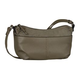 Tom Tailor Damen Tom Tailor Handtasche &raquo;Miha&laquo; weiches Veloursimitat mit soft genarbtem Lederimitat und viel Platz