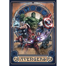 Komar Vliestapete &raquo;Digitaldruck Vlies - Avengers Ornament - Gr&ouml;&szlig;e 200 x 280 cm&laquo; bedruckt glatt Kinderzimmer bunt Vlies