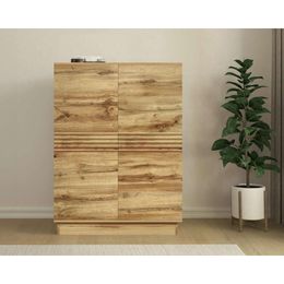 OTTO home Highboard &raquo;Angers&laquo; Kommode, Midischrank mit Push-to-open, 2 Einlegeb&ouml;den, Breite 90 cm Holzwerkstoff, MDF
