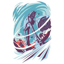 Komar Bild &raquo;Star Wars Classic Vector Hoth&laquo; Star Wars 1 Stk. tlg. Wandbild zur Dekoration im Kinderzimmer - ohne Rahmen bunt Holz, Papier