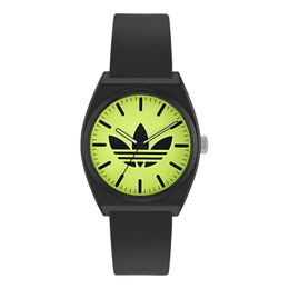 adidas originals Herren adidas originals Quarzuhr &raquo;PROJECT TWO&laquo; Armbanduhr, Herrenuhr, Damenuhr, Resinarmband, Acrylglas schwarz