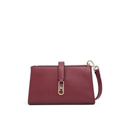 Tommy Hilfiger Damen Umh&auml;ngetasche &raquo;TH LIBRE MINI CROSSOVER&laquo;, Damen Schultertasche, Clutch mit elegantem TH-Verschlusselement rot