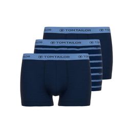 Tom Tailor Herren Tom Tailor Boxershorts &raquo;Buffer&laquo; 3er Pack, weich, bequem, eng, elastisch, Logobund, Baumwollmix blau 8 (XXL)
