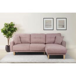 Home Affaire Ecksofa &raquo;TRIPLO optionale Schlafsofa mit Bettkasten, Ma&szlig;e B/T/H: 234/164/89 cm&laquo; L-Form wahlweise mit Bettfunktion - Liegefl&auml;che 132x210 