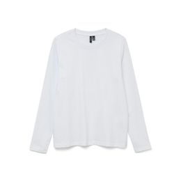 V&eacute;ro Moda Vero Moda Damen Langarmshirt &raquo;VMPAULINA LS T-SHIRT GA JRS NOOS&laquo; wei&szlig; XS