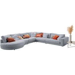 3C Candy Ecksofa &raquo;Enisa II, bequem und komfortabel, Mega Familiensofa, L-Form&laquo; incl. 3 Flatterkissen, wahlweise mit Flecken-Schutz-Bezug Easy care 