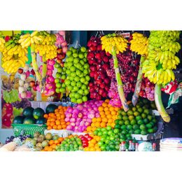papermoon Fototapete &raquo;FR&Uuml;CHTE MARKT-SRI LANKA PFLANZEN NATUR MUSTER DEKOR&laquo; bunt Vlies