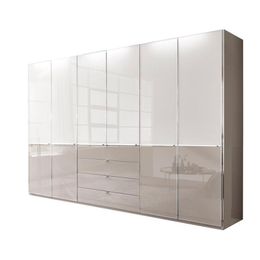 Wiemann Kleiderschrank &raquo;Shanghai, Dreht&uuml;renschrank, Schrank mit 2-farbiger Glasfront&laquo; 2 H&ouml;hen 216/236 cm ausw&auml;hlbar, MADE IN GERMANY, mit hochwertiger