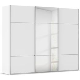 Rauch Schwebet&uuml;renschrank &raquo;Kleiderschrank Schrank Garderobe Schlafzimmerschrank SCALE-TRIO&laquo; edle dreigeteilte Front mit 2 Zierleisten Spiegel/Glas 