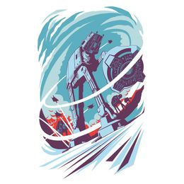 Komar Bild &raquo;Star Wars Classic Vector Hoth&laquo; Star Wars 1 Stk. tlg. Wandbild zur Dekoration im Kinderzimmer - ohne Rahmen bunt Holz, Papier