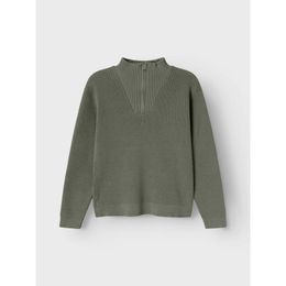 name it Herren Strickpullover &raquo;NKMNESOLLE LS KNIT NOOS&laquo; mit Troyer-Kragen gr&uuml;n 116