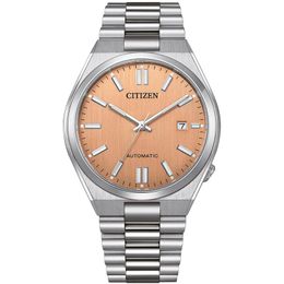 Citizen Herren Automatikuhr &raquo;TSUYOSA 60h&laquo; Armbanduhr, Damenuhr, Herrenuhr, Edelstahlarmband, Saphirglas, Datum silber