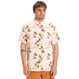 Quiksilver Herren Kurzarmhemd &raquo;Safe Paradise&laquo; beige XS, US-Gr&ouml;&szlig;en