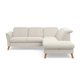 Sit & More sit&more Ecksofa &raquo;Romero L-Form&laquo; wahlweise mit oder ohne TV-Funktion, Bettfunktion, Bettkasten beige 90% Polyester 10%Polyamid