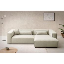 LeGer Home by Lena Gercke &raquo;PIARA XXL, Big-Sofa, Cord, Leinenoptik o. Strukturstoff, L-Form&laquo; wahlweise Ottomane rechts/links, Kedernaht, extra tiefe 
