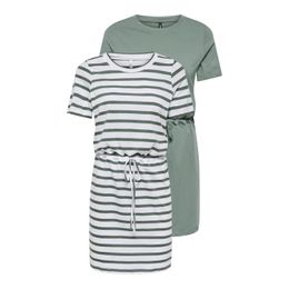 Only Carmakoma Damen Only CARMAKOMA Jerseykleid &raquo;CARHAPPY LIFE S/S DRESS 2-PACK JRS ZL&laquo; Packung, 2 tlg. Sommerkleid, Baumwolle, regular fit S, N-Gr