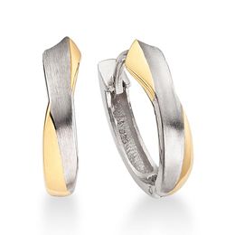 Bruno Banani Damen Paar Creolen &raquo;Schmuck Geschenk Silber 925 Ohrschmuck Ohrringe&laquo; gold