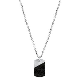Firetti Herren Kette mit Anh&auml;nger &raquo;Schmuck Geschenk Halskette Dog Tag&laquo; schwarz