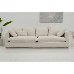 Home Affaire Big-Sofa &raquo;Coray&laquo; extra weich und kuschelig, F&uuml;llung mit Federn und Daunen beige 100% PES