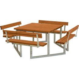 Plus Garten-Essgruppe &raquo;&raquo;Twist&laquo;, TOPSELLER!&laquo; Kombim&ouml;bel mit 2 R&uuml;ckenlehnen, OTTOs Choice, 1 Stk. tlg. 227x227x76/45 cm braun FSC -zertifizierter 