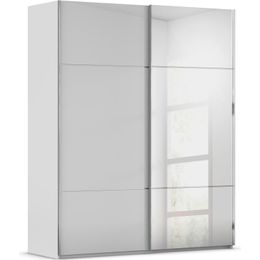 Rauch Schwebet&uuml;renschrank &raquo;Kleiderschrank Schrank Garderobe Schlafzimmerschrank SCALE-TRIO&laquo; edle dreigeteilte Front mit 2 Zierleisten Spiegel/Glas 