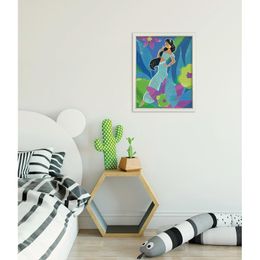 Komar Wandbild &raquo;Disney Princess Jasmine in Blue&laquo; Disney Set, 1 Stk. tlg. 40 x 50 cm (Breite x H&ouml;he) - Kinderzimmer, Dekoration blau Vlies