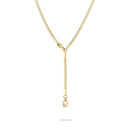 Echtzeit Damen Kette mit Anh&auml;nger &raquo;Schmuck Geschenk Edelstahl Halskette The Sleek One&laquo; gold