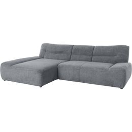 DOMO collection Ecksofa &raquo;Cesena moderne Polsterecke mit flachen Armlehnen, L-Form&laquo; fester Sitzkomfort, frei im Raum stellbar grau