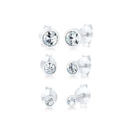 Elli Damen Ohrring-Set &raquo;Stecker 925 Silber, mit Kristallen von Swarovski &laquo; silber