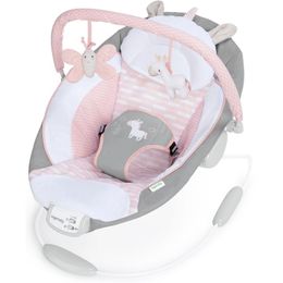 Ingenuity Babywippe &raquo;Soothing Bouncer, Flora the Unicorn&laquo; bis 9 kg mit Vibration und Melodien rosa Babywippe
