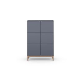 OTTO home Highboard &raquo;Maryd&laquo; 1 Stk. tlg. Hochkommode mit Untergestell in Holzoptik grau Holzwerkstoff, MDF