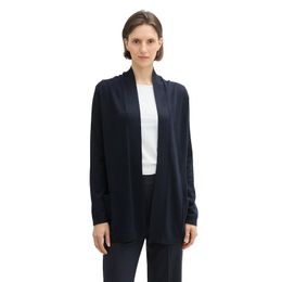 Tom Tailor Damen Tom Tailor offen und mit Seitentaschen blau XS (34)