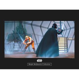 Komar Bild &raquo;Star Wars Classic RMQ Vader Luke Carbonit Room&laquo; Star Wars 1 Stk. tlg. Wandbild zur Dekoration im Kinderzimmer - ohne Rahmen bunt Holz, Papier
