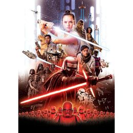 Komar Fototapete &raquo;STAR WARS EP9 Movie Poster Rey - Gr&ouml;&szlig;e 184 x 254 cm&laquo; bedruckt glatt Kinderzimmer bunt Papier