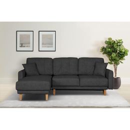 Home Affaire Ecksofa &raquo;TRIPLO optionale Schlafsofa mit Bettkasten, Ma&szlig;e B/T/H: 234/164/89 cm&laquo; L-Form wahlweise mit Bettfunktion - Liegefl&auml;che 132x210 